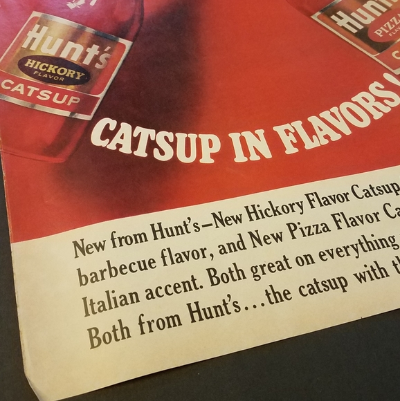 Vintage | Other | 965 Hunts Catsup Ketchup And Campbells Soup Ad | Poshmark